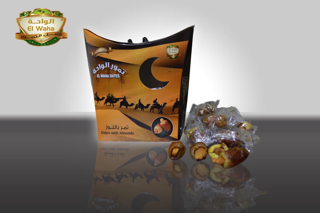 Date with Almonds 250g pack – EL-WAHA Company For Dates Industrial